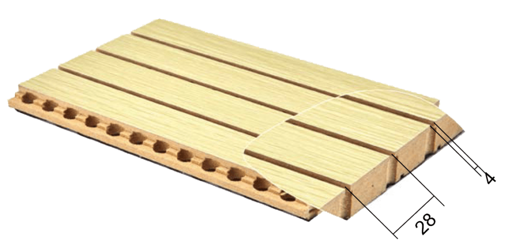 Silentical 28/4 Wooden Groove Acoustic Panel - Silentical